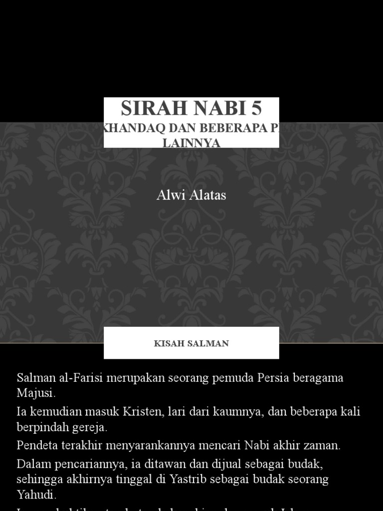 Sirah Nabi 5: Alwi Alatas | PDF