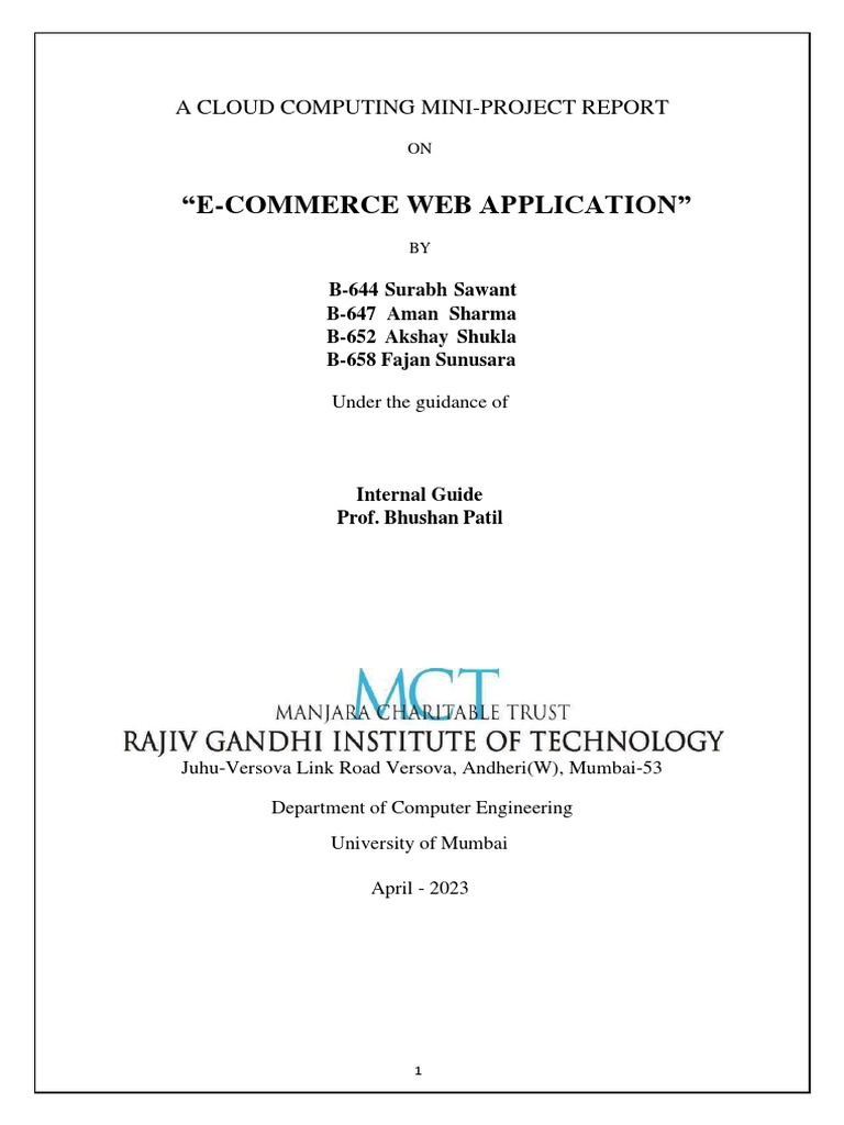 CC Mini-Project | PDF | Business | Computers