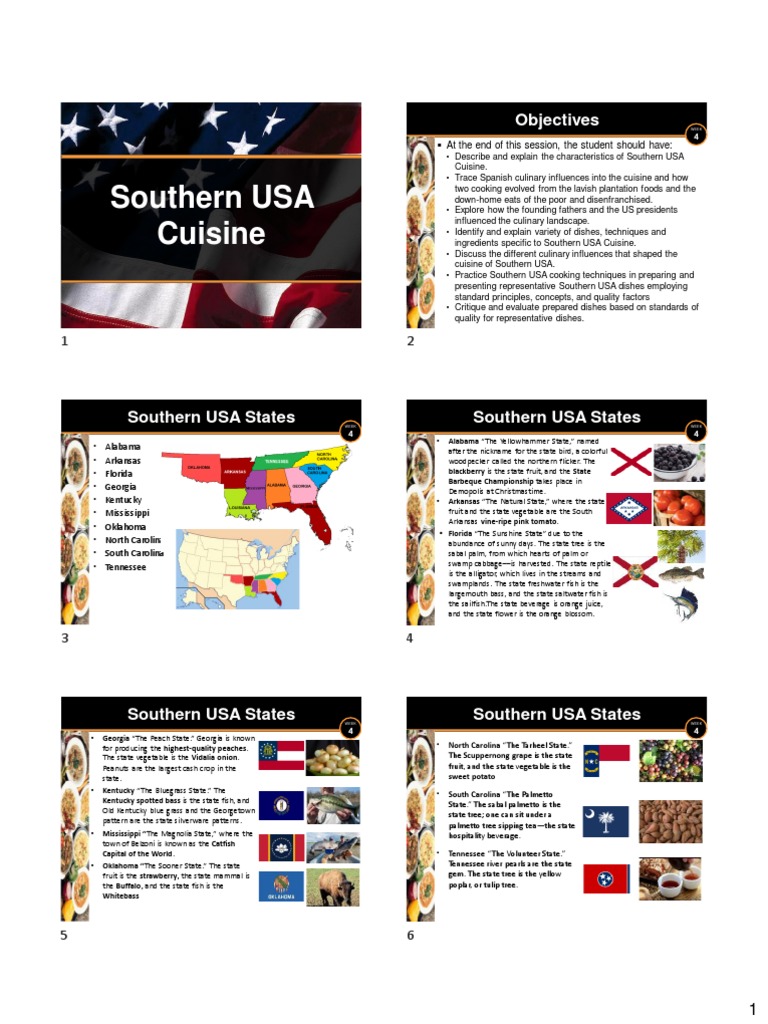 Topic 4 - Southern USA Cuisine | PDF | Cakes | Leaf Vegetable