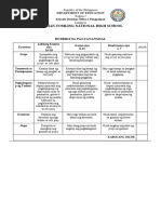 Rubrics (Sanaysay o Essay) | PDF