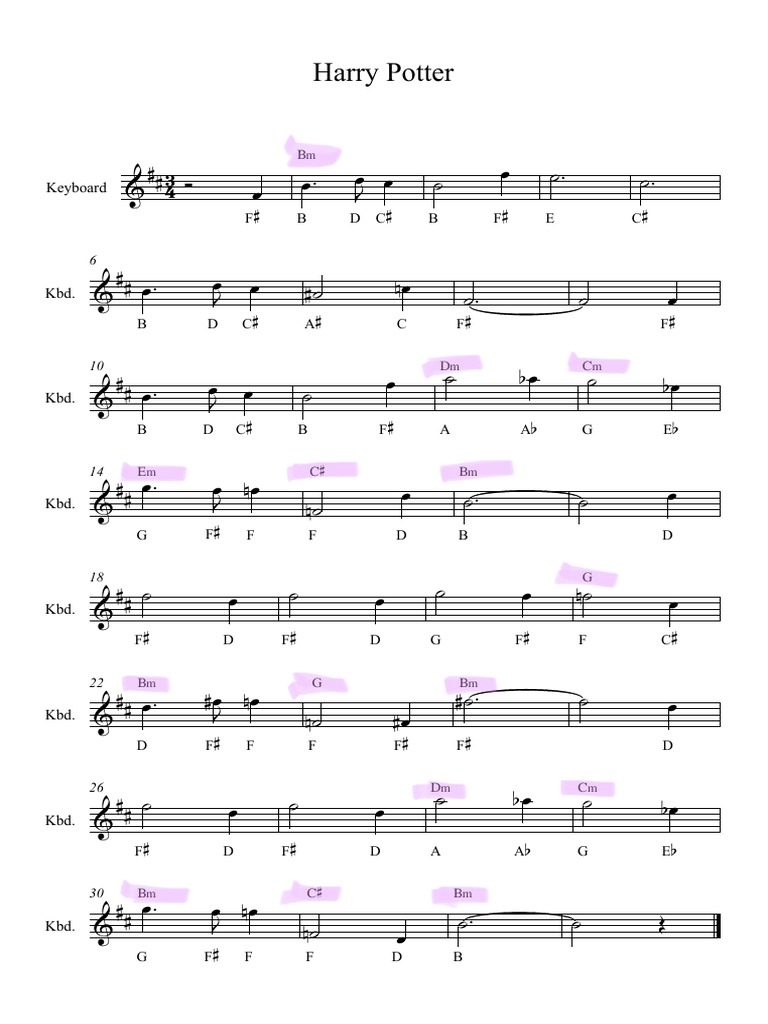 Harry Potter - Full Score | PDF