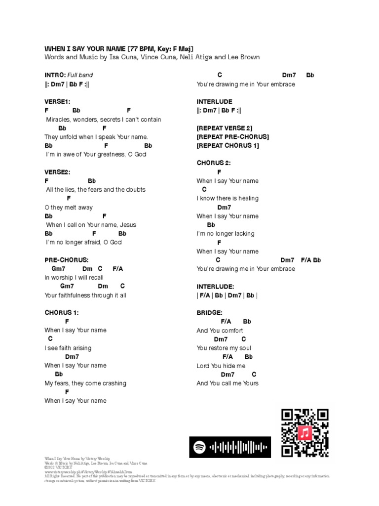 When I Say Your Name | PDF