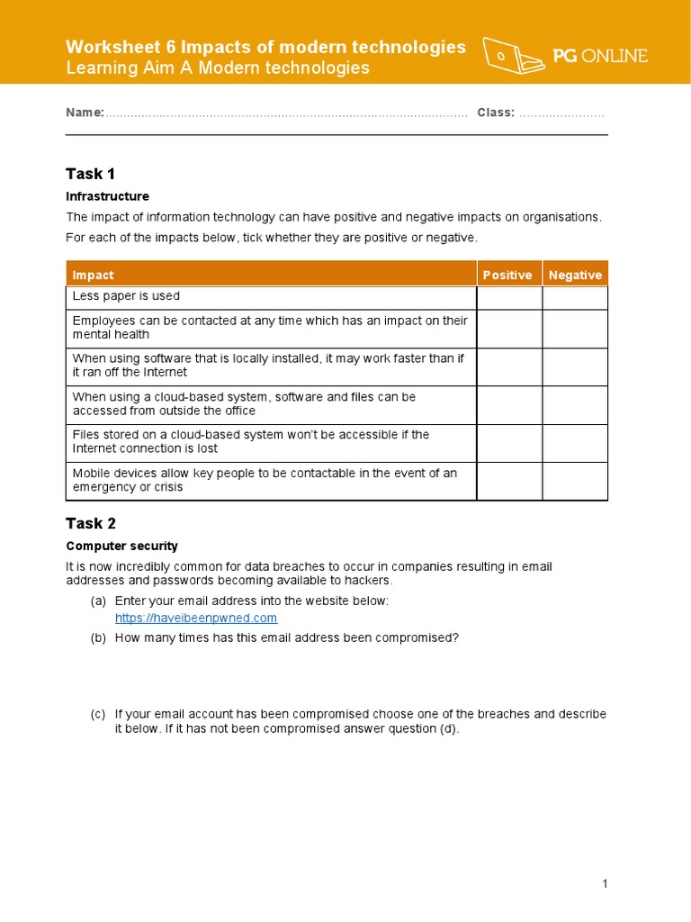 Topic 6 Worksheet 6 | PDF | Security Hacker | Password