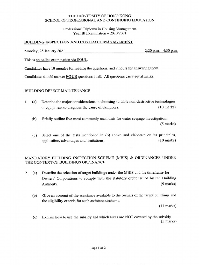 Examination Question Paper-BICM | PDF