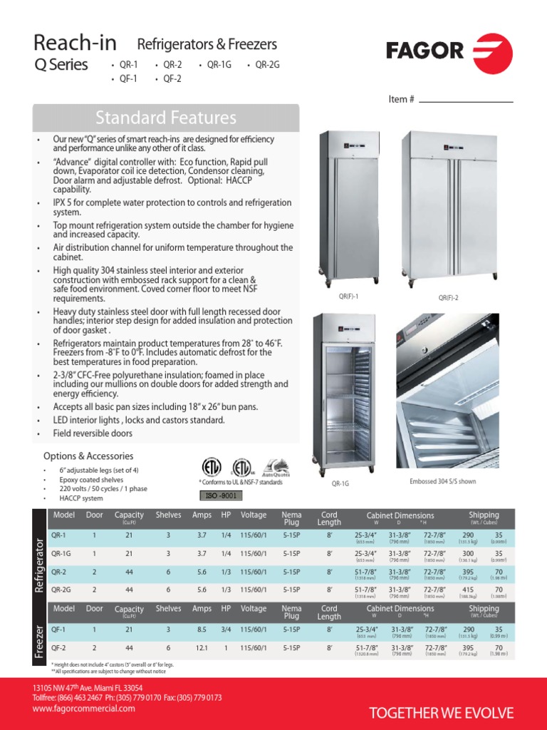 Far QR 1 | PDF | Refrigerator | Door