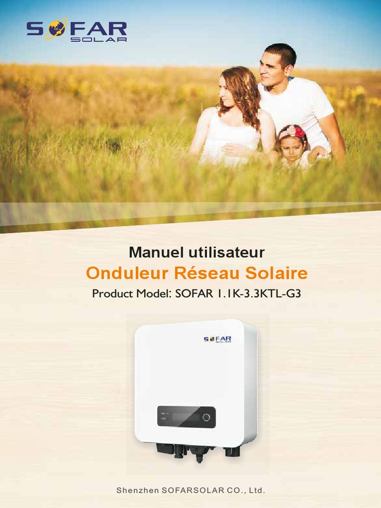 Manuel SOFAR - 1.1k 3.3TL G3 - 1 | PDF | Technology & Engineering