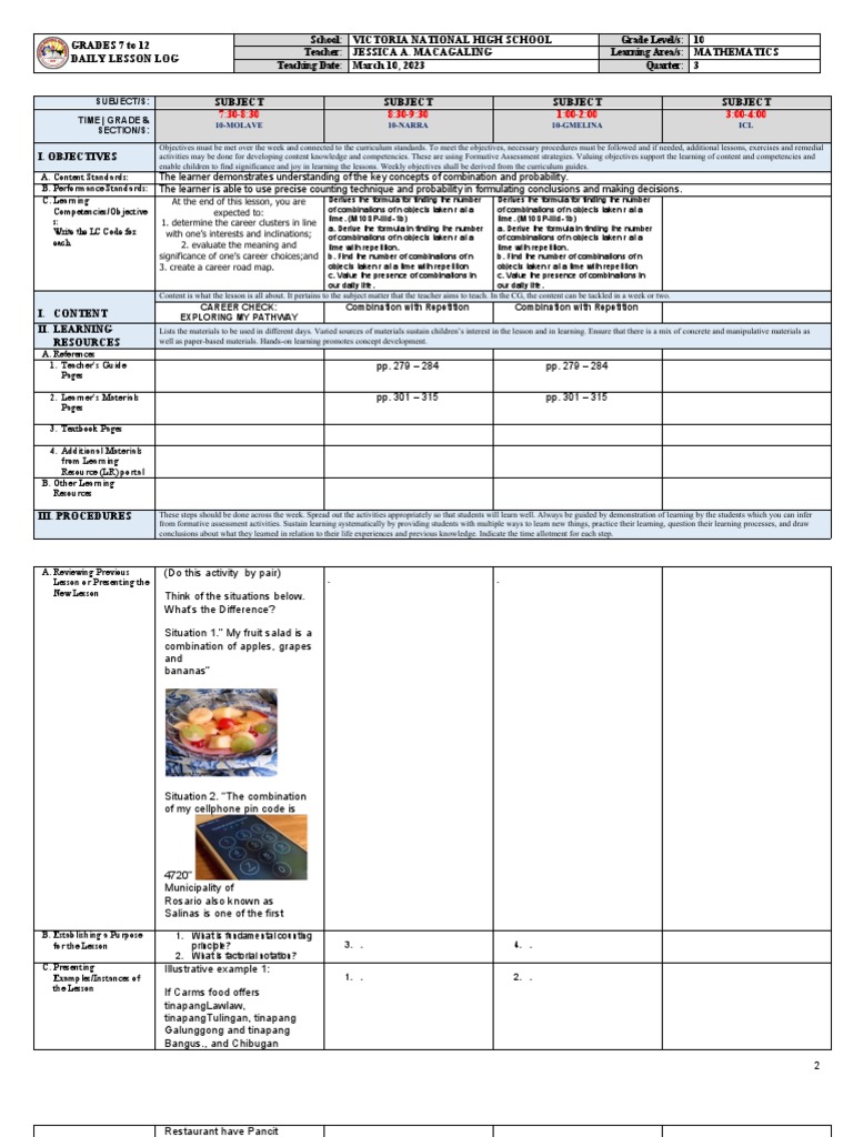 Combination DLL Problem Solving | PDF | Learning | Teachers