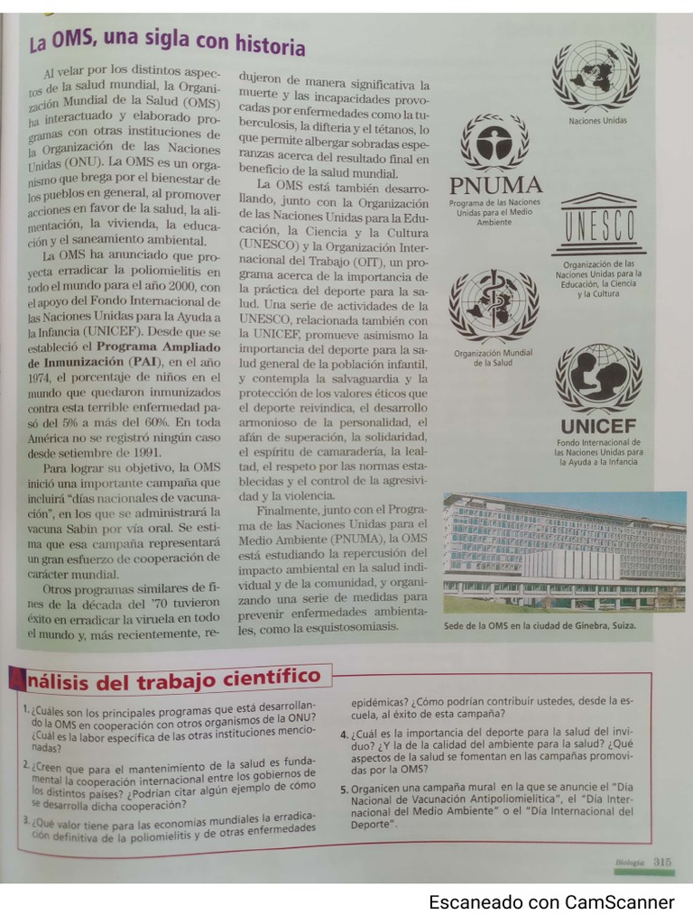 La OMS Una Sigla Con Historia | PDF