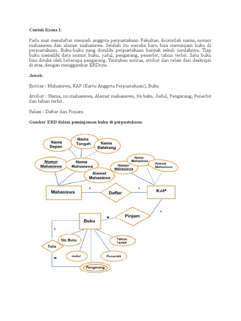 Contoh Kasus ERD | PDF