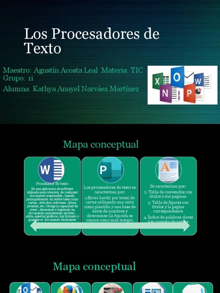 Los Procesadores de Texto | PDF | Procesador de textos | Microsoft Word