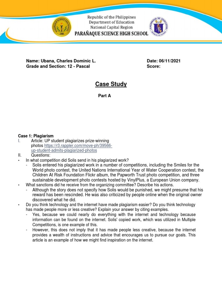 B11 UBANA Case-Study-1 | PDF | Cyberbullying | Bullying