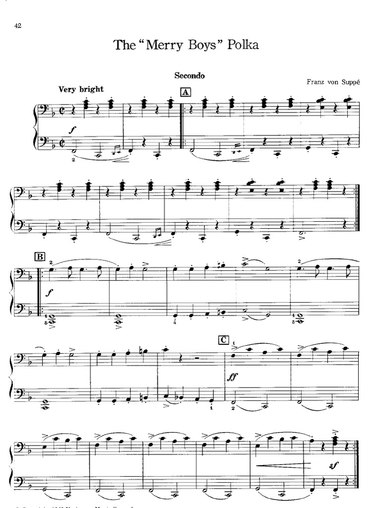 4 Manos - Merry Boys Polka | PDF