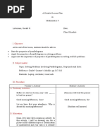 Detailed Lesson Plan in Mathematics Linear Equations in One Variable ...
