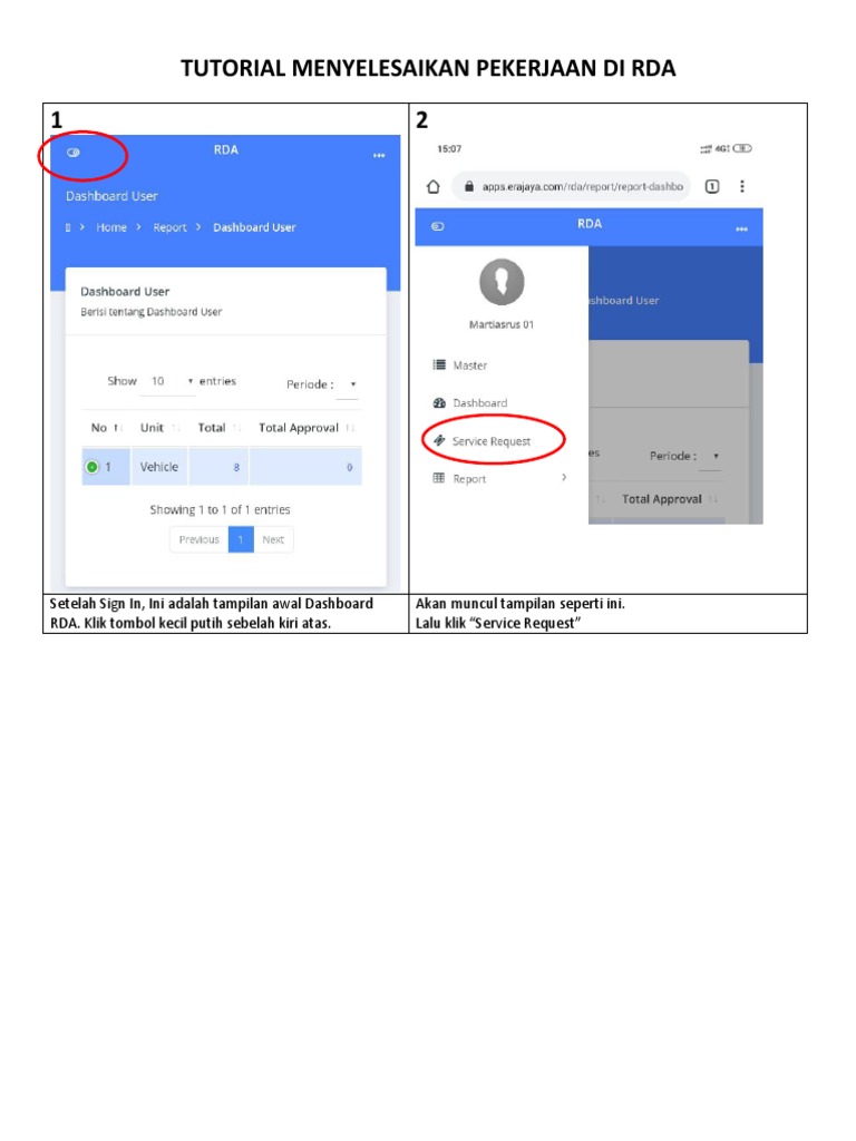 Panduan Penggunaan Aplikasi RDA | PDF