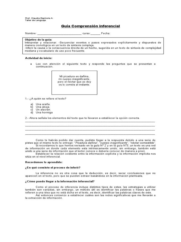 Guia Inferencias Pdf
