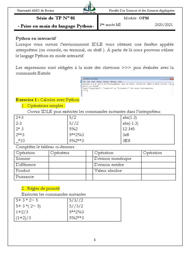 TP01 Opm | PDF | Informática