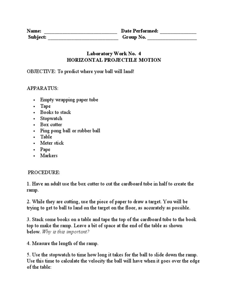 Lab 4 Phys 121 | PDF | Physics | Mechanics