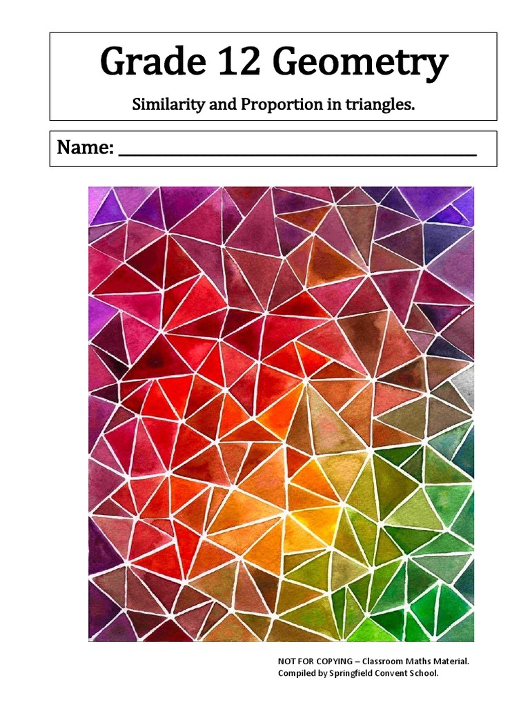 Grade 12 Geometry Workbook | PDF Grade 12 Geometry Workbook | PDF