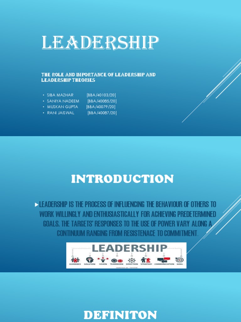 Leadership PDF | PDF