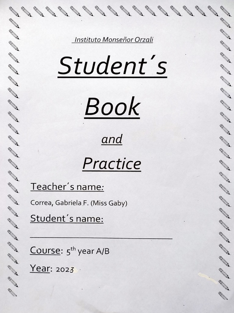 Booklet of English 5th Year | PDF