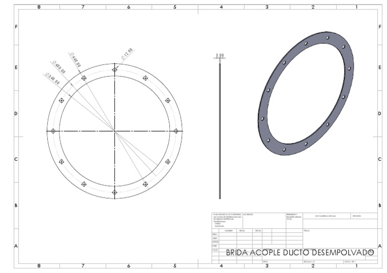 Especificaciones de Brida Acople | PDF