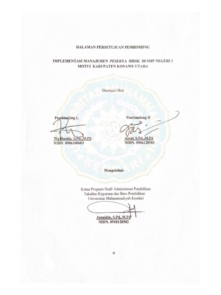 TTD Pembimbing | PDF