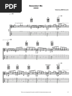 Remember Me - Coco Guitar Tabs | PDF | Guitars | Guitar Family Instruments