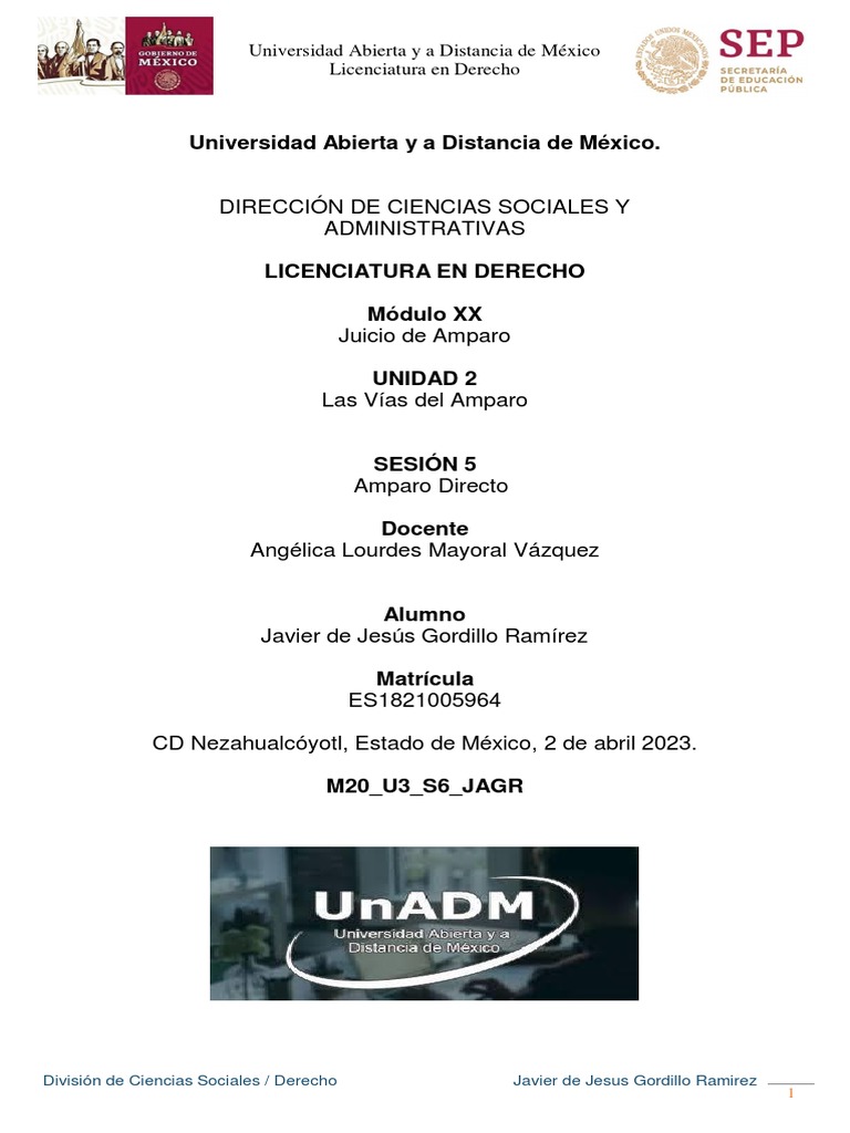 M20 U3 S6 Jagr. | PDF