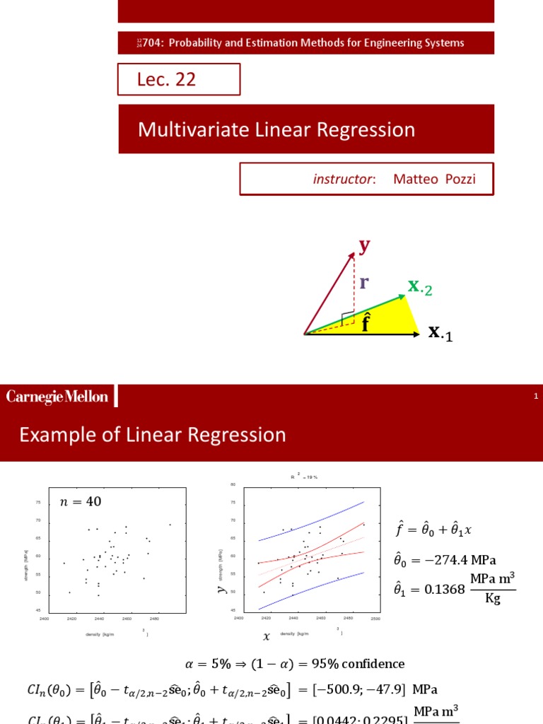 Multivariate Linear Regression | PDF Multivariate Linear Regression | PDF