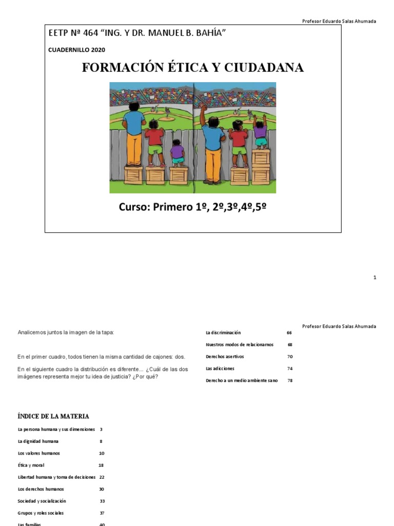 Cuadernillo Fec Primer Año 2020 | PDF