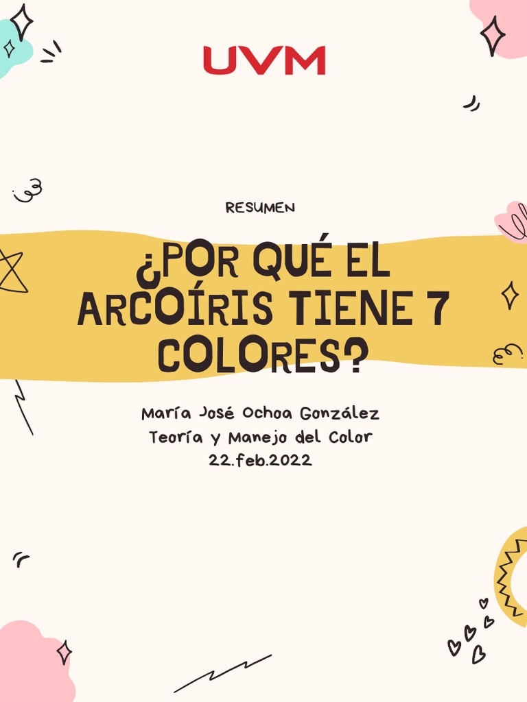 Los 7 colores del arcoíris explicados | PDF