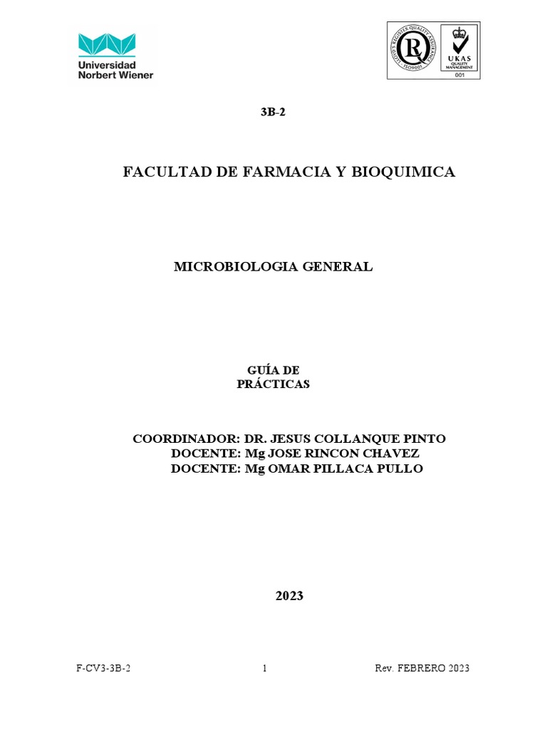 Guia de Practicas de Microbiologia | PDF | Esterilización (Microbiología) | Las bacterias