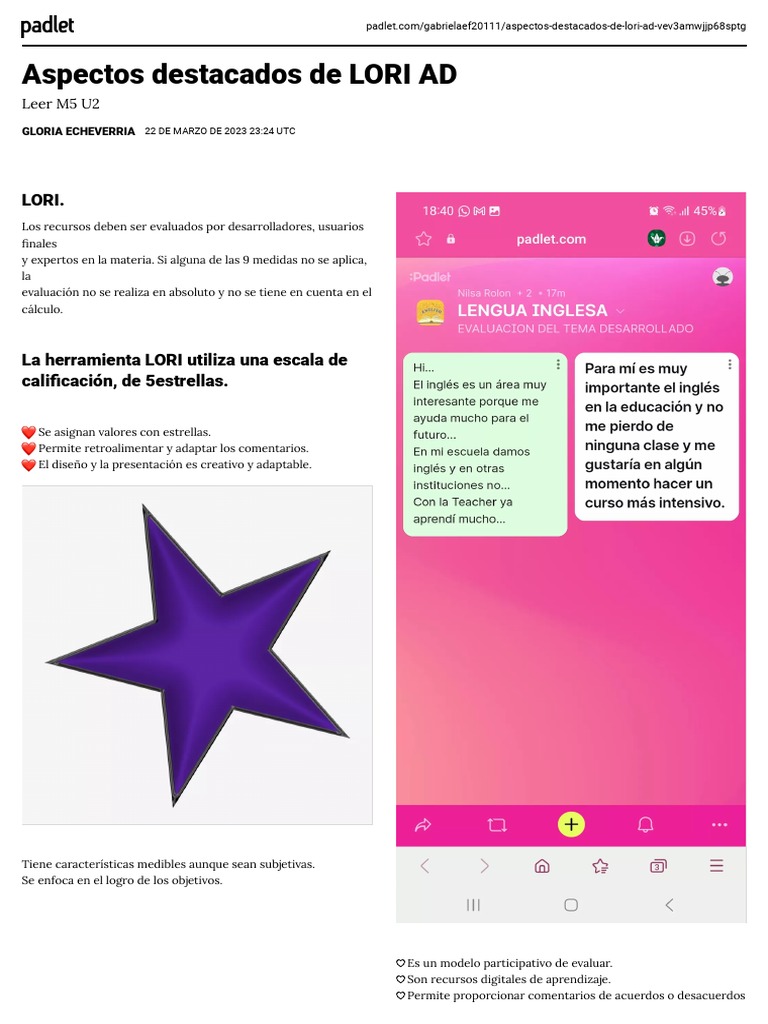 Aspectos Destacados de LORI AD | PDF