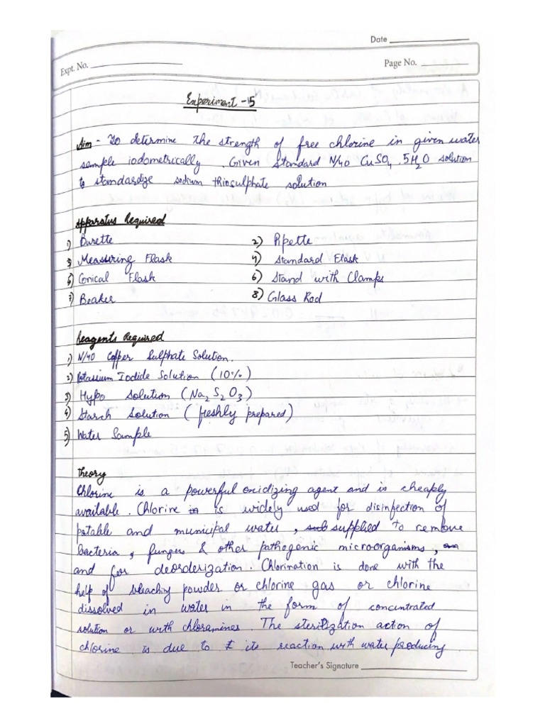 Experiment 5 Chemistry | PDF