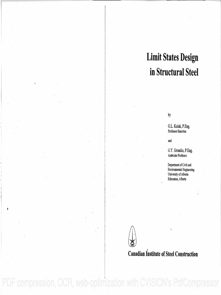In Structural Steel: Limit States Design | PDF | Beam (Structure) | Truss