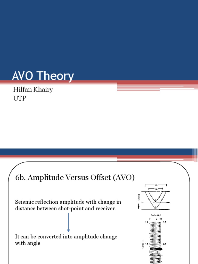 6b. AVO Theory | PDF | Reflection Seismology | Geophysics