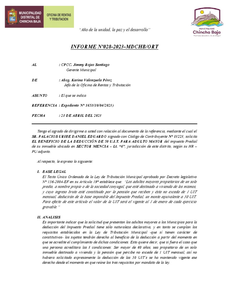 Informe #28 - Adulto Mayor | PDF | Impuestos | Justicia