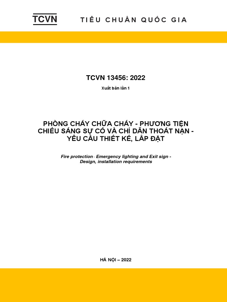 11. TCVN 13456 2022 Phương tiện chiếu sáng sự cố | PDF