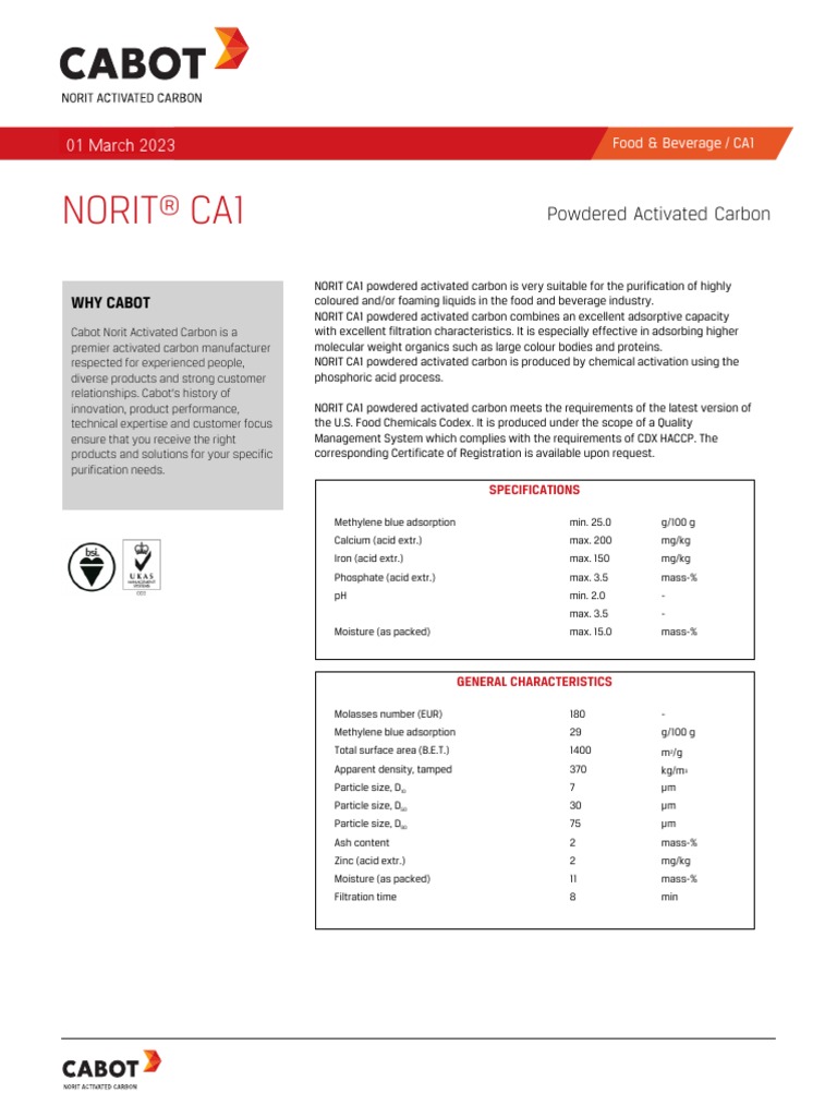 Norit® Ca1 | PDF