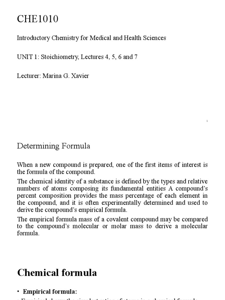 Stoichiometry & Chemical Formulas Guide | PDF | Chemistry | Titration