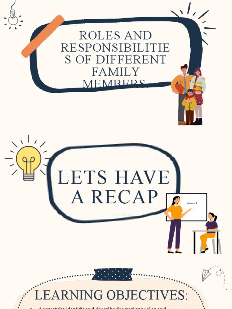 Roles and Responsibilities of Family Members | PDF | Sibling | Family