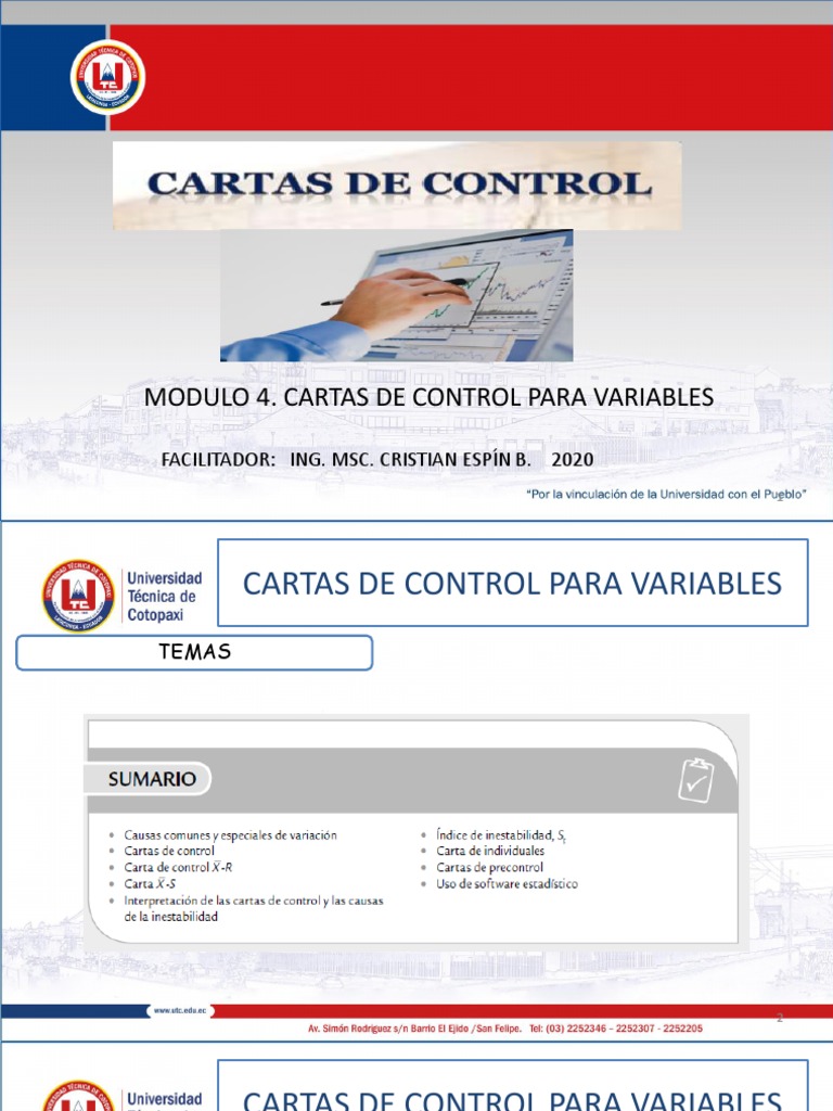 Modulo 4. Cartas de Control para Variables | PDF
