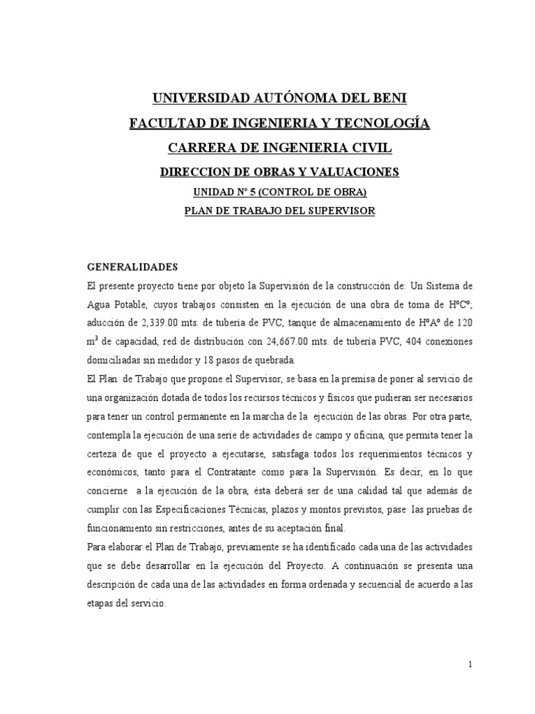 Universidad Autónoma Del Beni Facultad de Ingenieria Y Tecnología Carrera de Ingenieria Civil | PDF