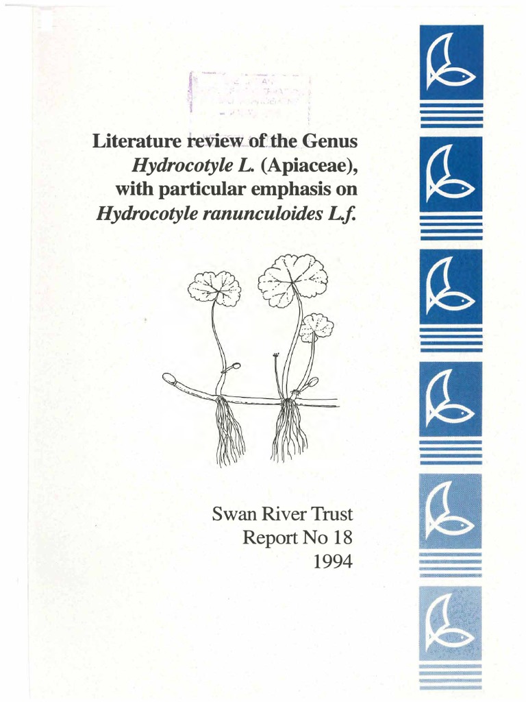 Literature Re:view F:the Genus: Hydrocotyle L. (Apiaceae), Hydrocotyle ...