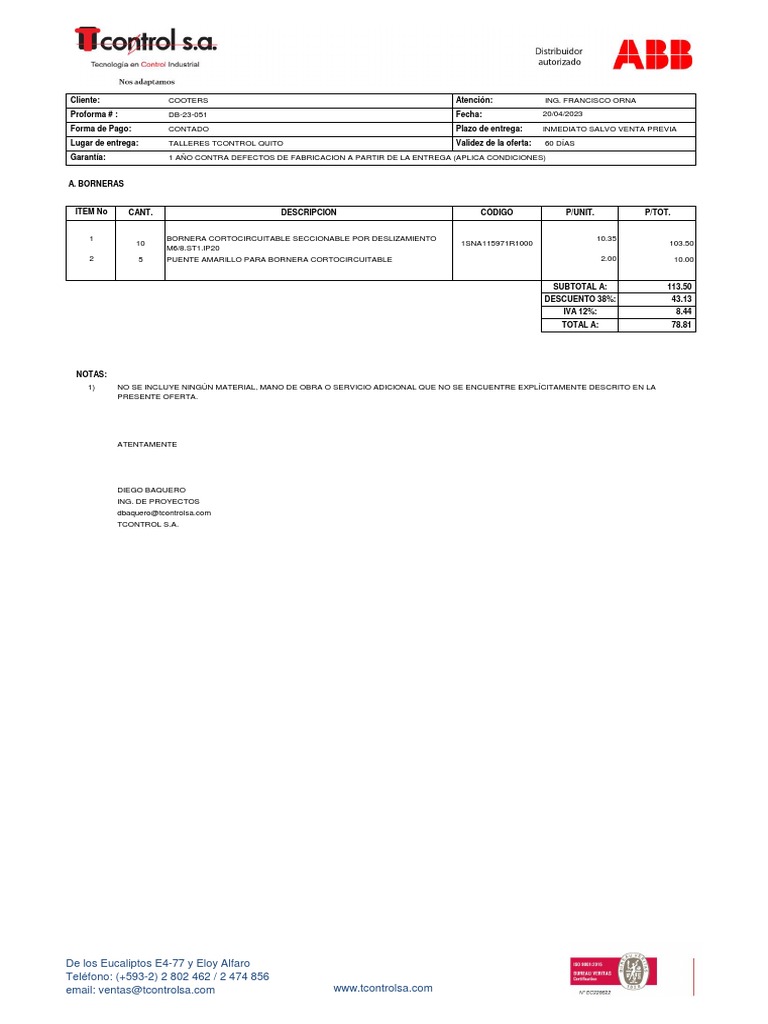 Cooters - DB 23 051 | PDF