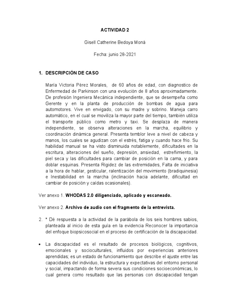 ACTIVIDAD 2 Ejercicio Práctico. | PDF