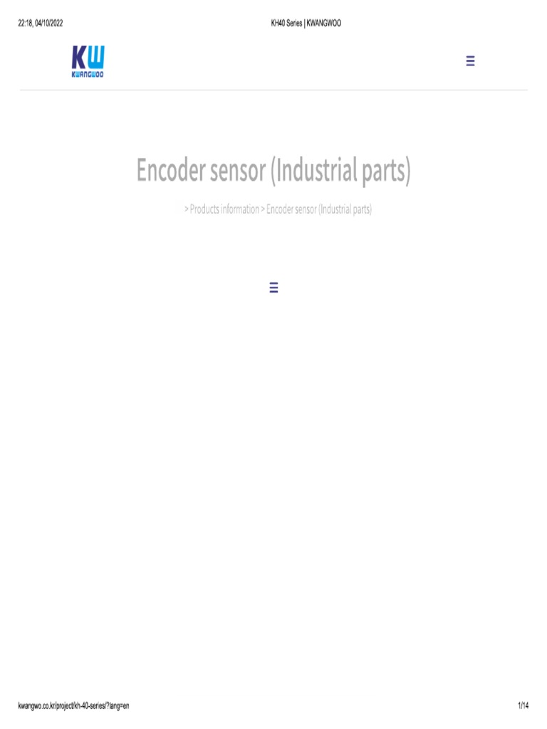 KH40 Series - KWANGWOO | PDF