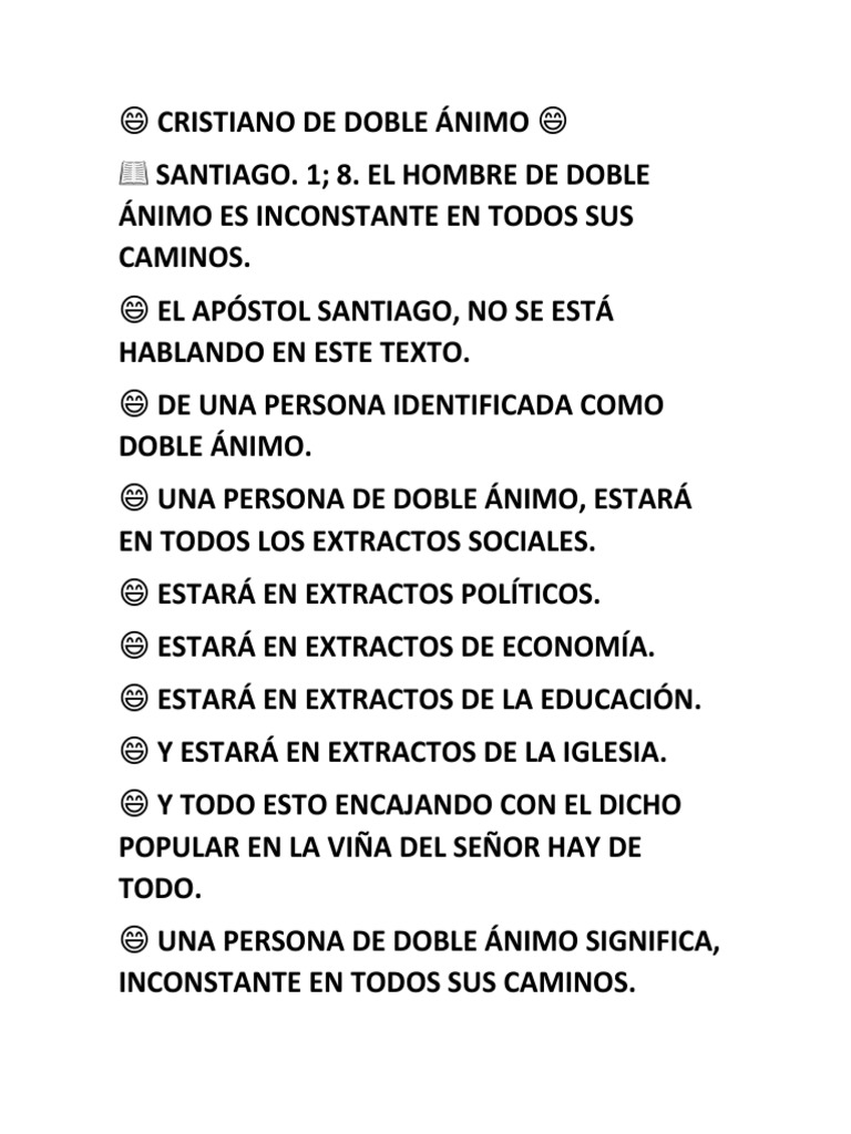 Cristiano de Doble Animo | PDF | Pablo el apóstol | Fe