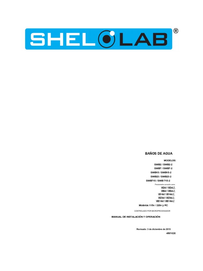 UManual - SWB2 - SWB2-2 - SWB7 - SWB7-2 - SWB15 - SWB15-2 - SWB23 ...