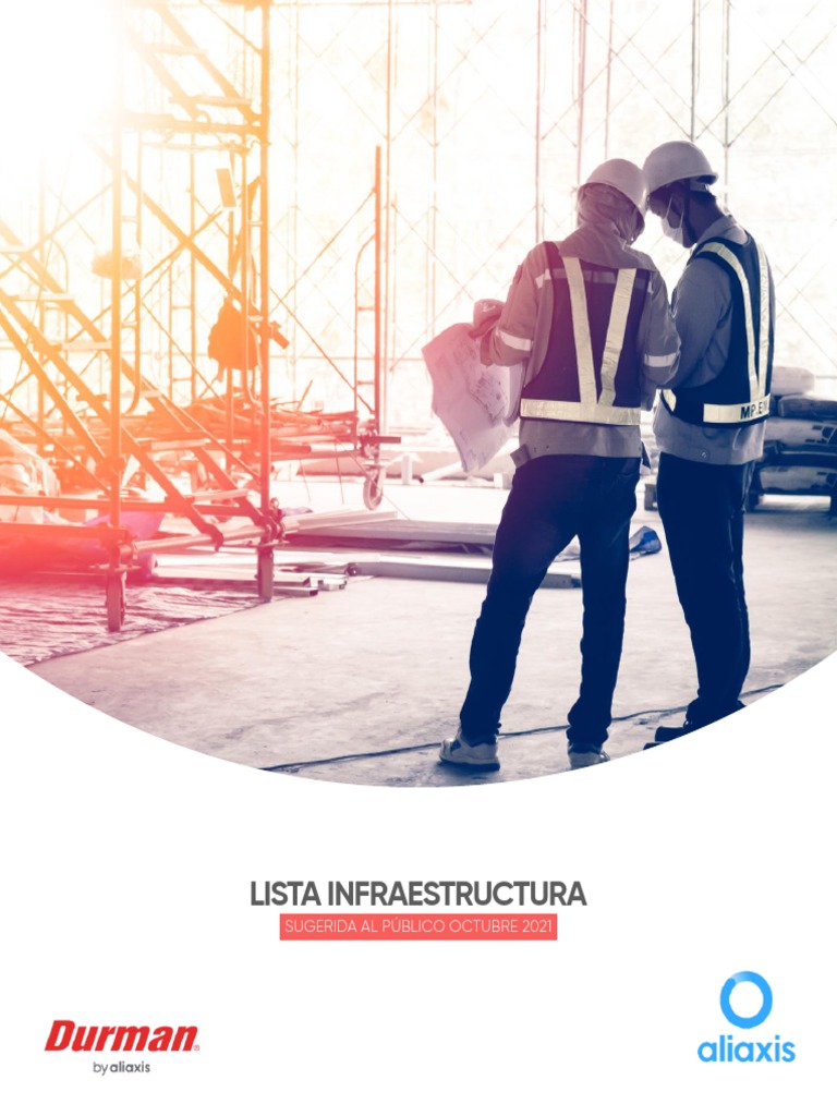 La Lista Infraestructura CR Oct 2021 | PDF | Tubería (transporte de ...